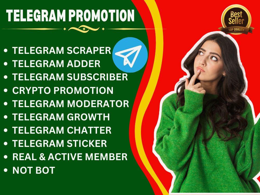 Telegram promotion group organic fast growth | Upwork