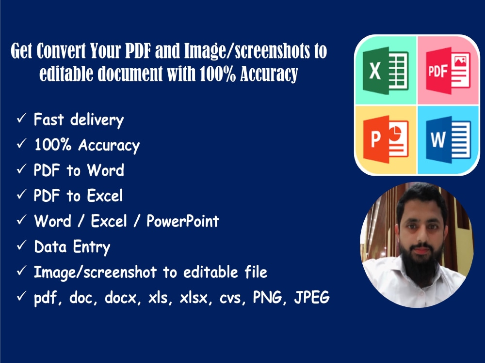 Your PDF/Image in editable Word or Excel and Vice Versa with 100% ...