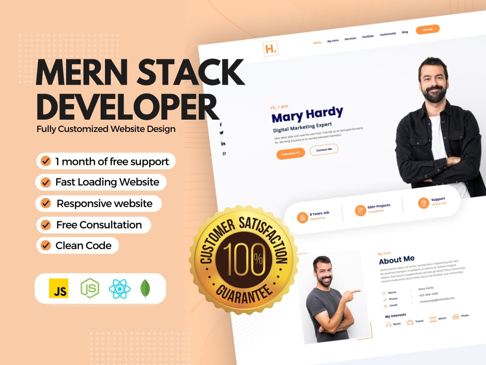 Web Application From Mern Stack Developer Using Mongo Express React