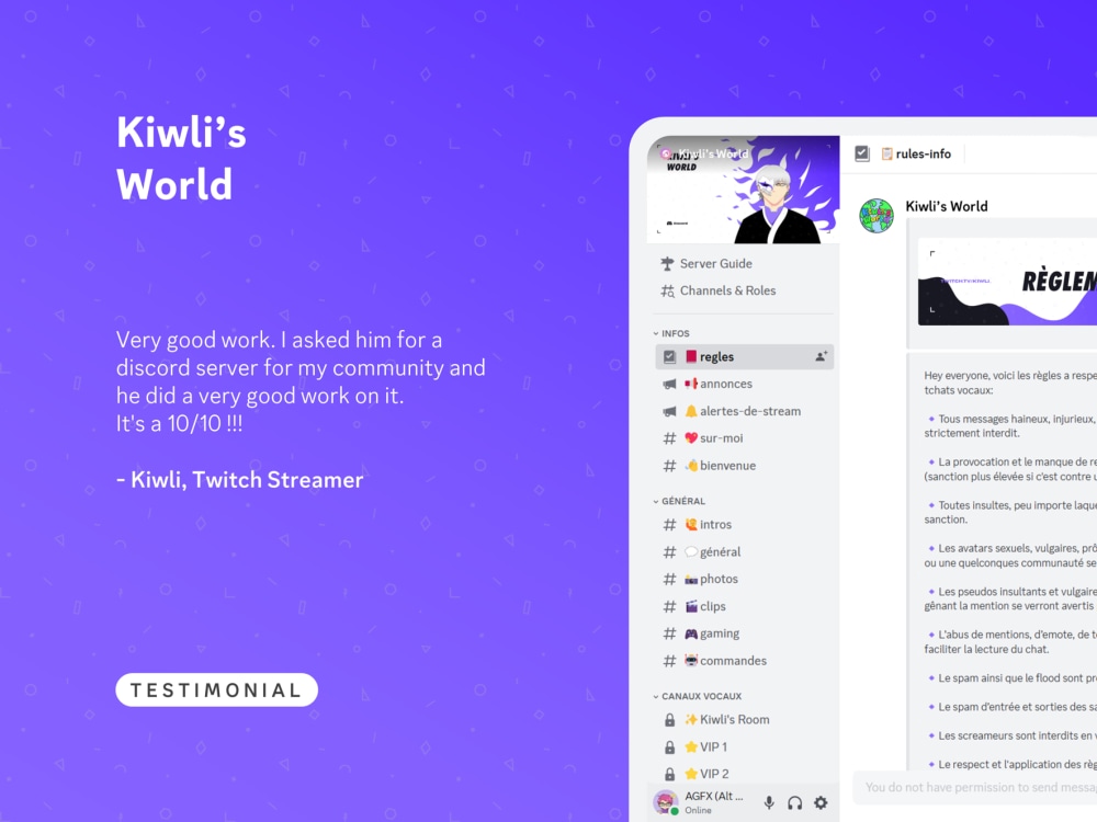 A professional Discord server for your community | Upwork