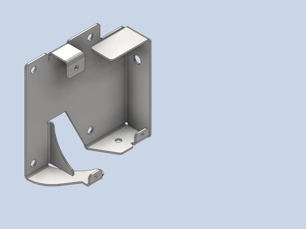 Any sheet metal design dxf 3d model | Upwork