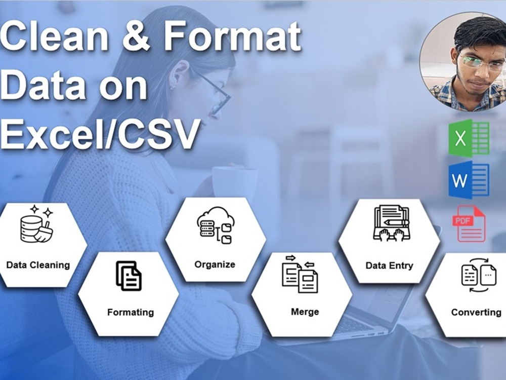 Clean, merge, organize data and prepare report on Excel or CSV data | Upwork