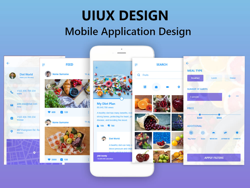 Mobile App Design | UIUX or UI UX Application Design | Upwork