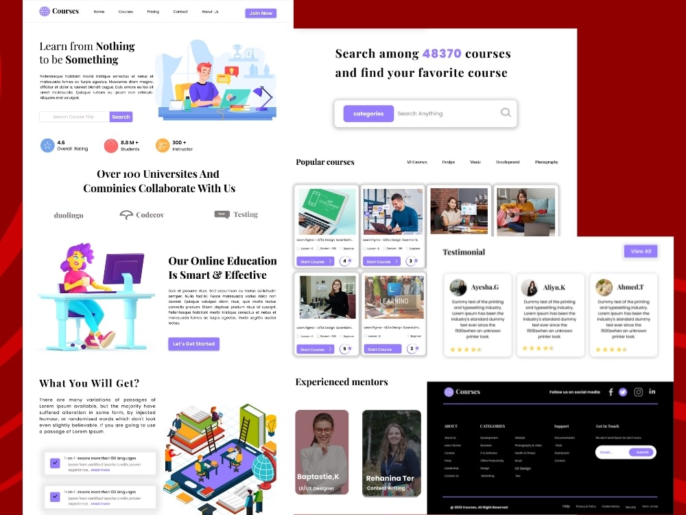 Design ui ux admin website templates wireframe prototyping app mockup ...