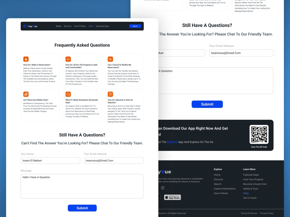 A landing page with a modern, clean interface | Upwork
