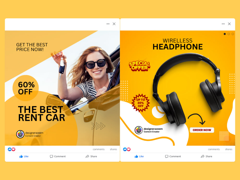 Creative Canva editable social media posts and graphics | Upwork