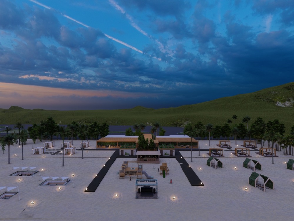 An original Design/ Rendering of your beach club | Upwork