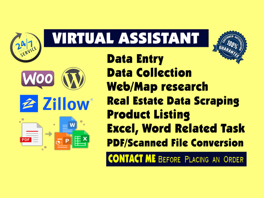 Reliable Virtual Assistant for Data Entry, Web Research and PDF ...