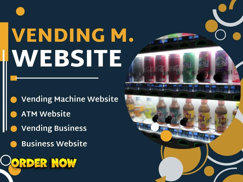 A responsive vending machine website, vending machine landing page | Upwork