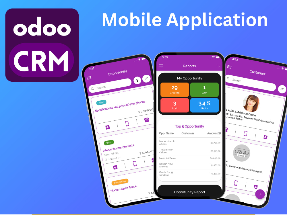 Odoo CRM Mobile Application | Upwork