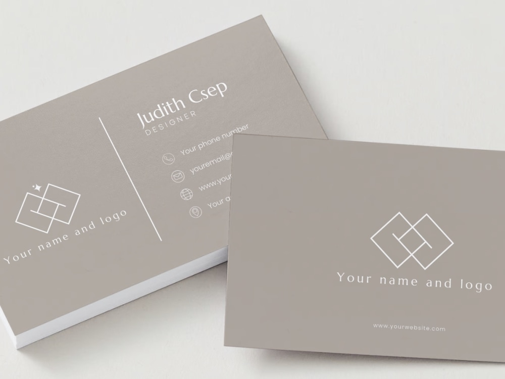 Custom business cards with your own brand name and logo | Upwork
