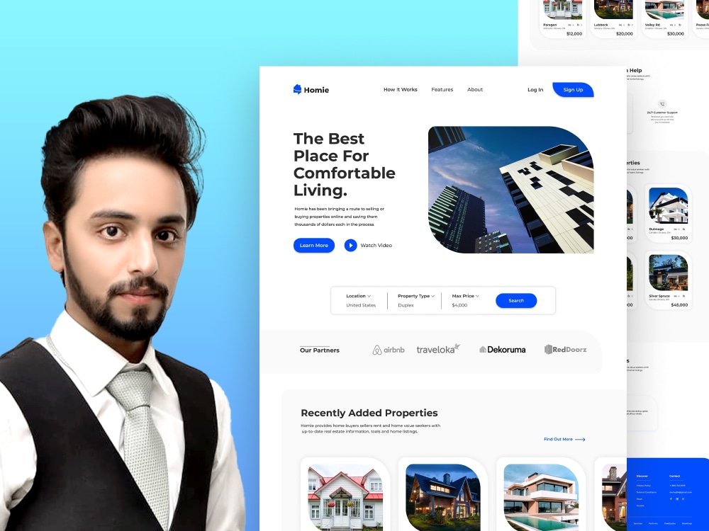 A Website designer for landing page UI UX design, web design in Figma | Upwork