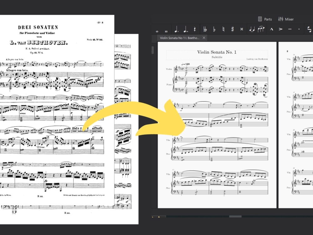 Sibelius or Musescore file of your sheet music | Upwork