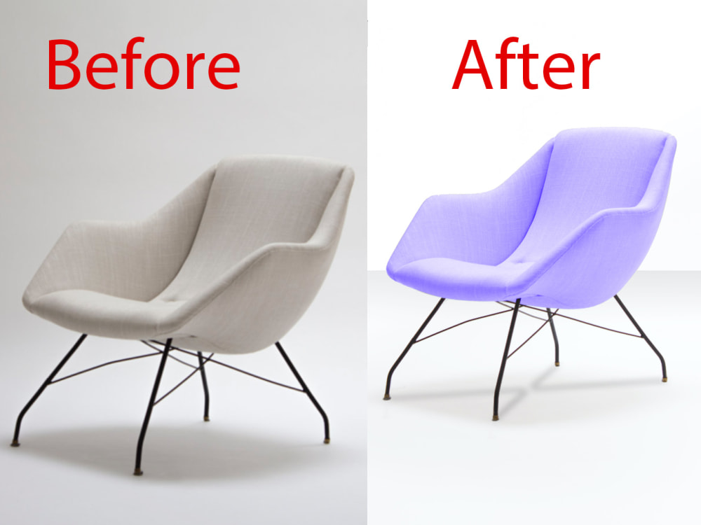 Photoshop editing, BG removal, retouching, recoloring within a short ...