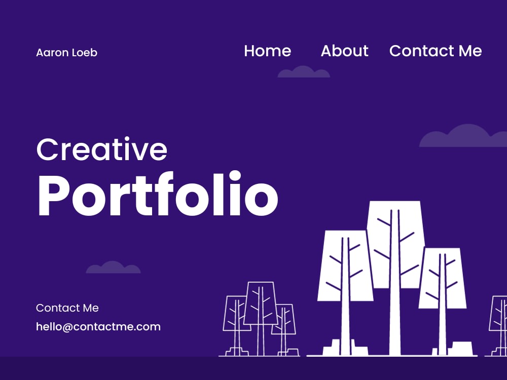 An attractive Portfolio landing page. | Upwork