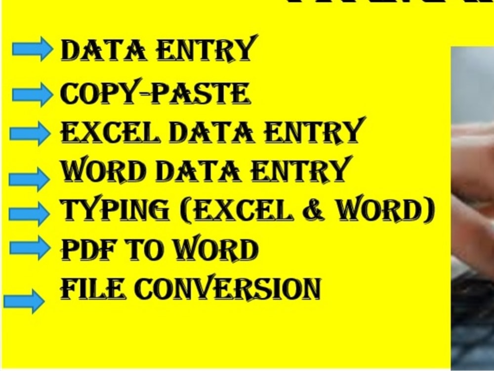 Data Entry Copy Paste Pdf Coversion Upwork