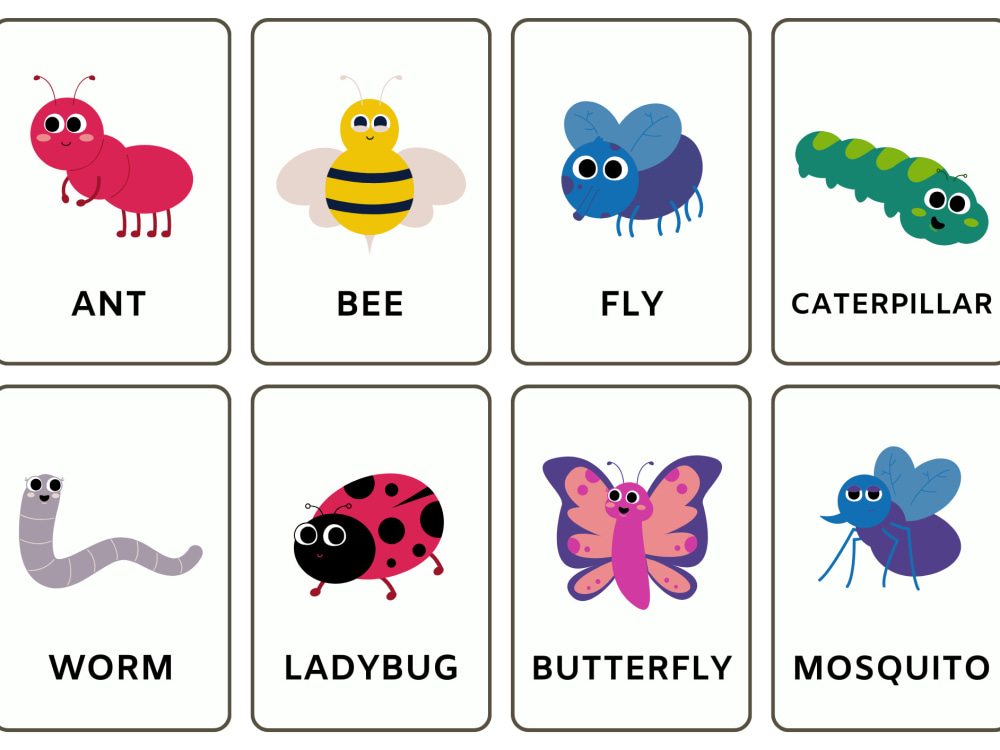 Printable Educational Flashcards for Kindergarten and Preschool Kids ...