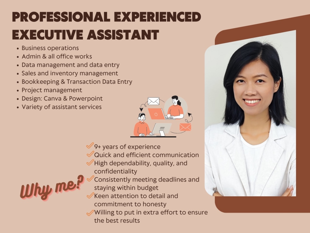A Highly reliable & professional Virtual assistant for your business ...