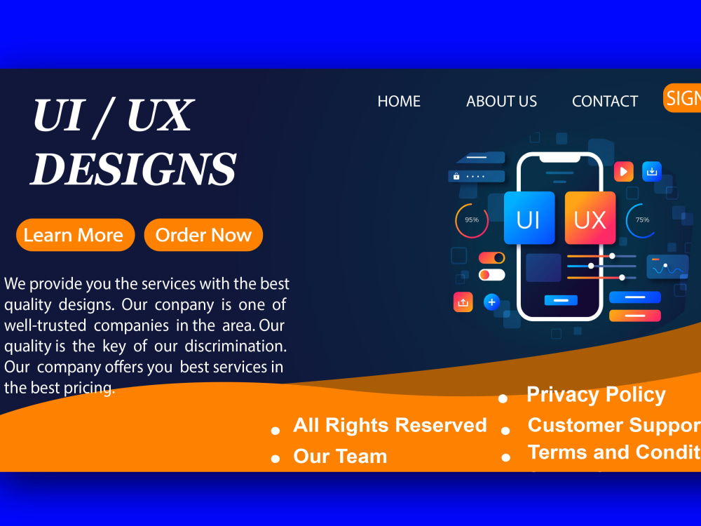 Professional and Modern UI / UX Design or Landing Page Design | Upwork