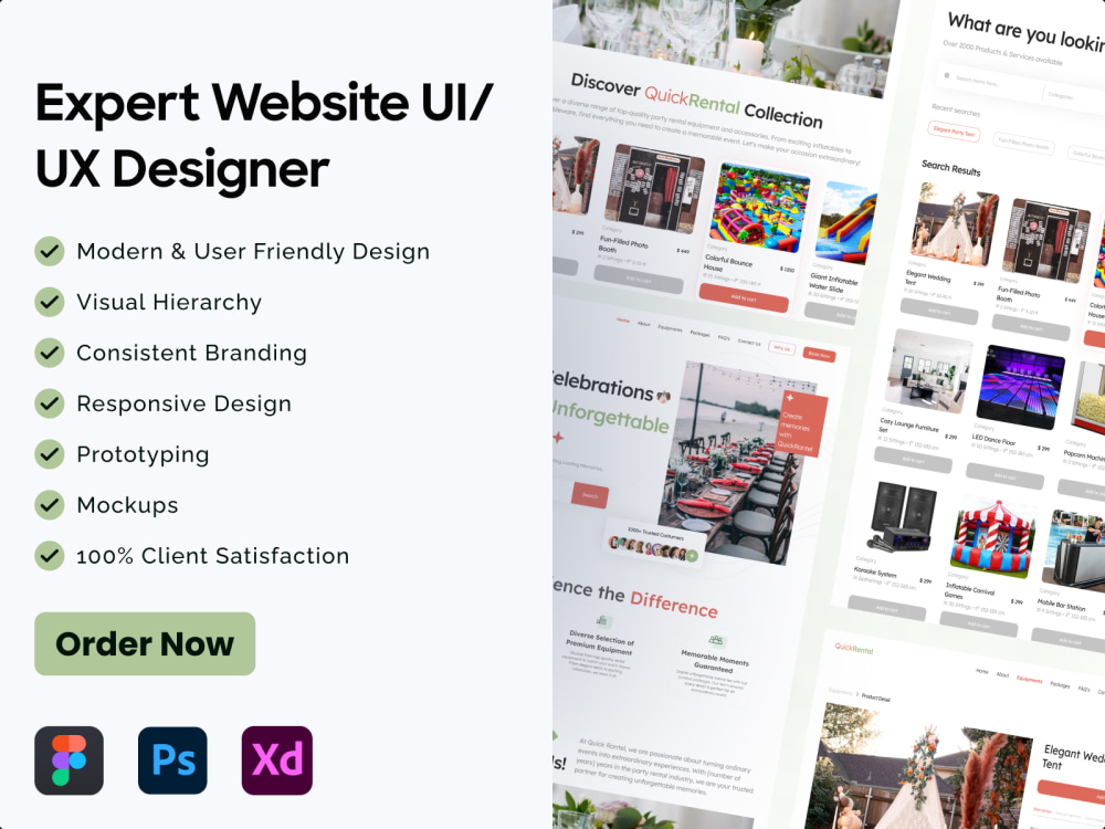 A professional & user-friendly UI/UX design for your website | Upwork