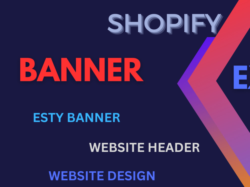 A professional Shopify store banner, Shopify logo, website banner | Upwork