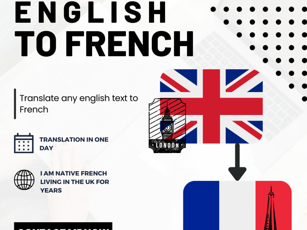 An English-to-French translation in 24h | Upwork