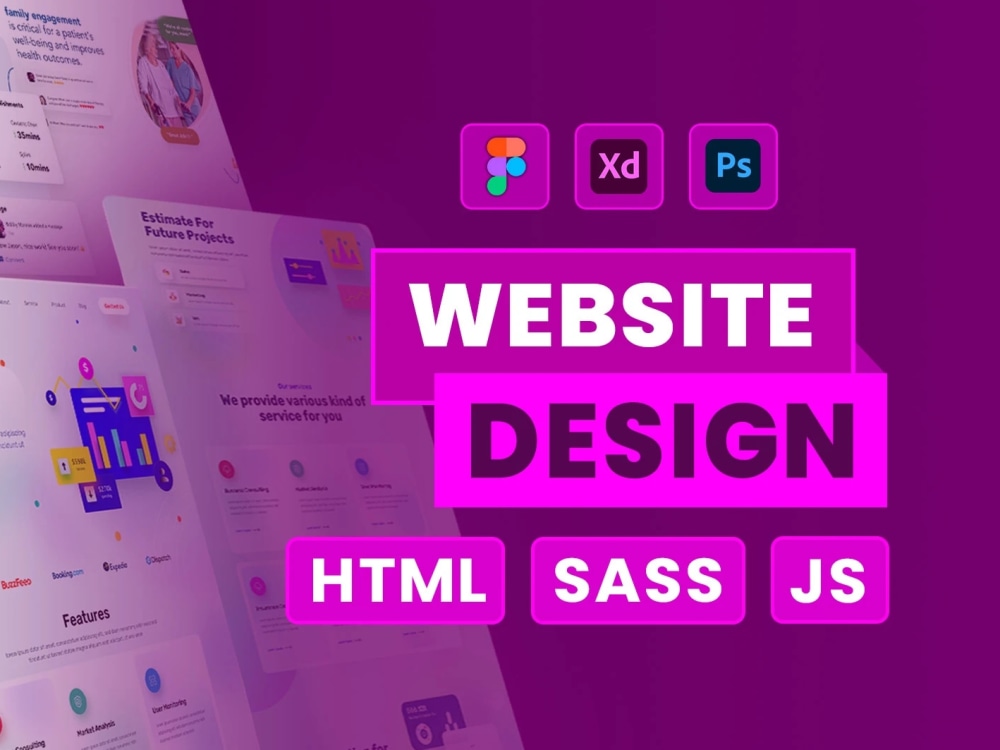 Psd/xd/figma, html, css and responsive website design | Upwork
