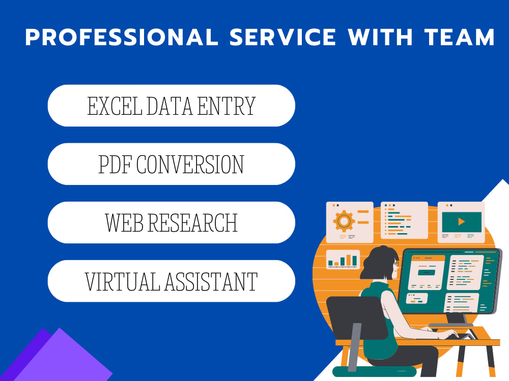 Professional- Quick Data Entry & Virtual Assistant Service | Upwork
