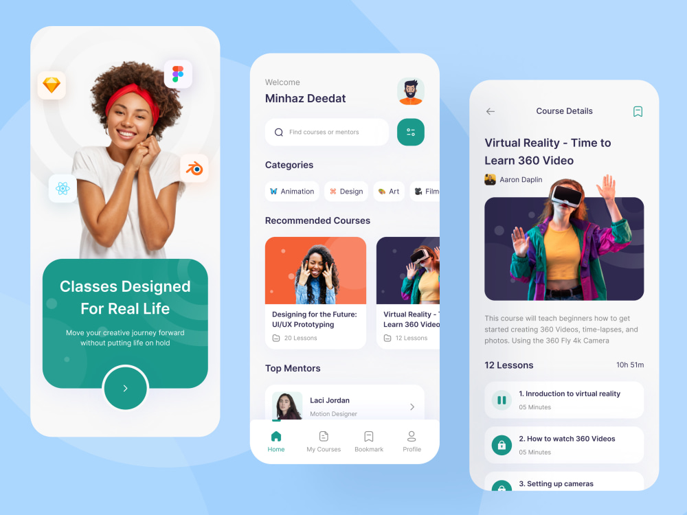 A unique mobile app design for your app - UI/UX Design - mobile app ...