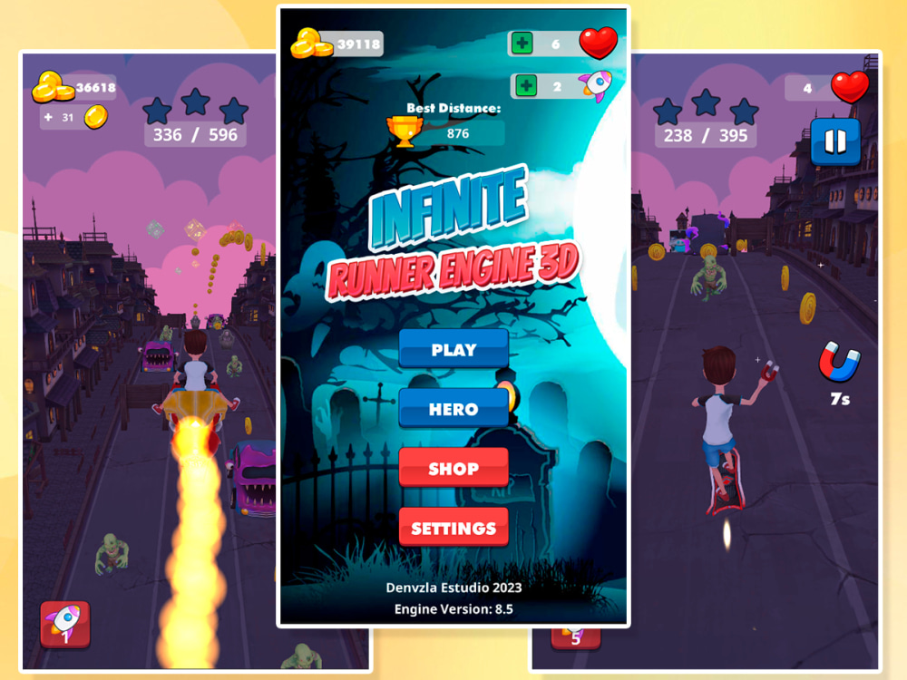 Infinite Runner Game 3D | Upwork