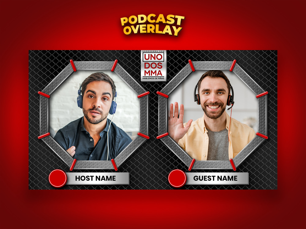 Cool overlay and border for your podcast | Upwork