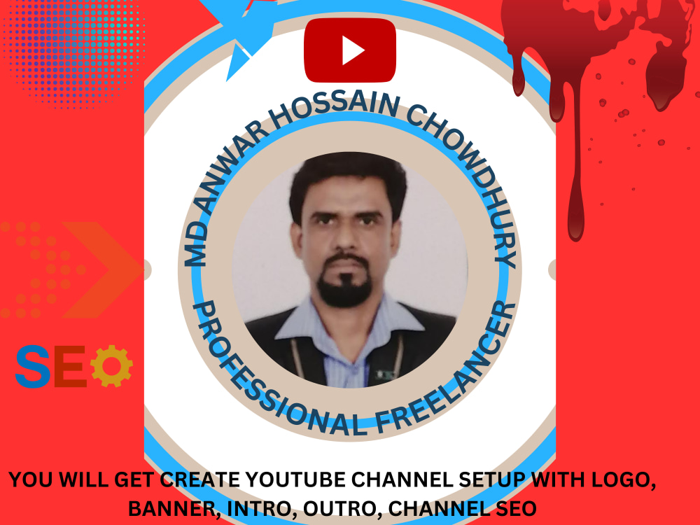 Create YouTube channel setup with logo, banner, intro, outro, channel ...