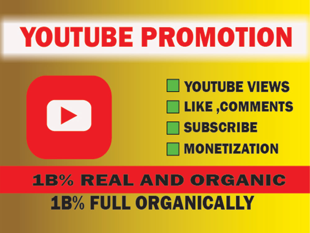 1B% real YouTube subscribers,views and likes YouTube Marketing | Upwork