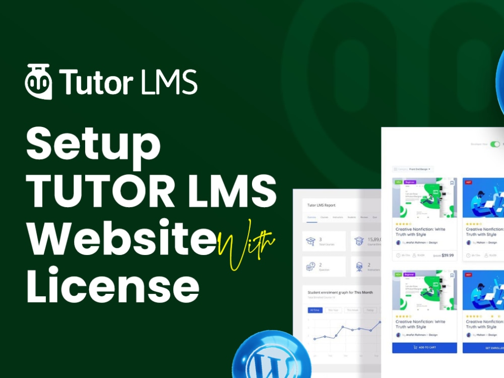 Setup tutor lms license | Upwork