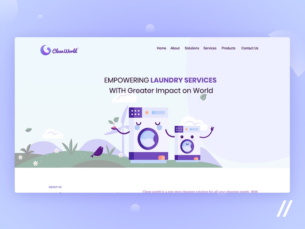 A fully responsive Laundry website for DryClean Services. | Upwork