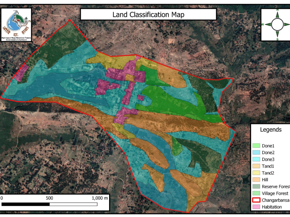 GIS map, vector map, spatial analysis, land acquisition plan | Upwork
