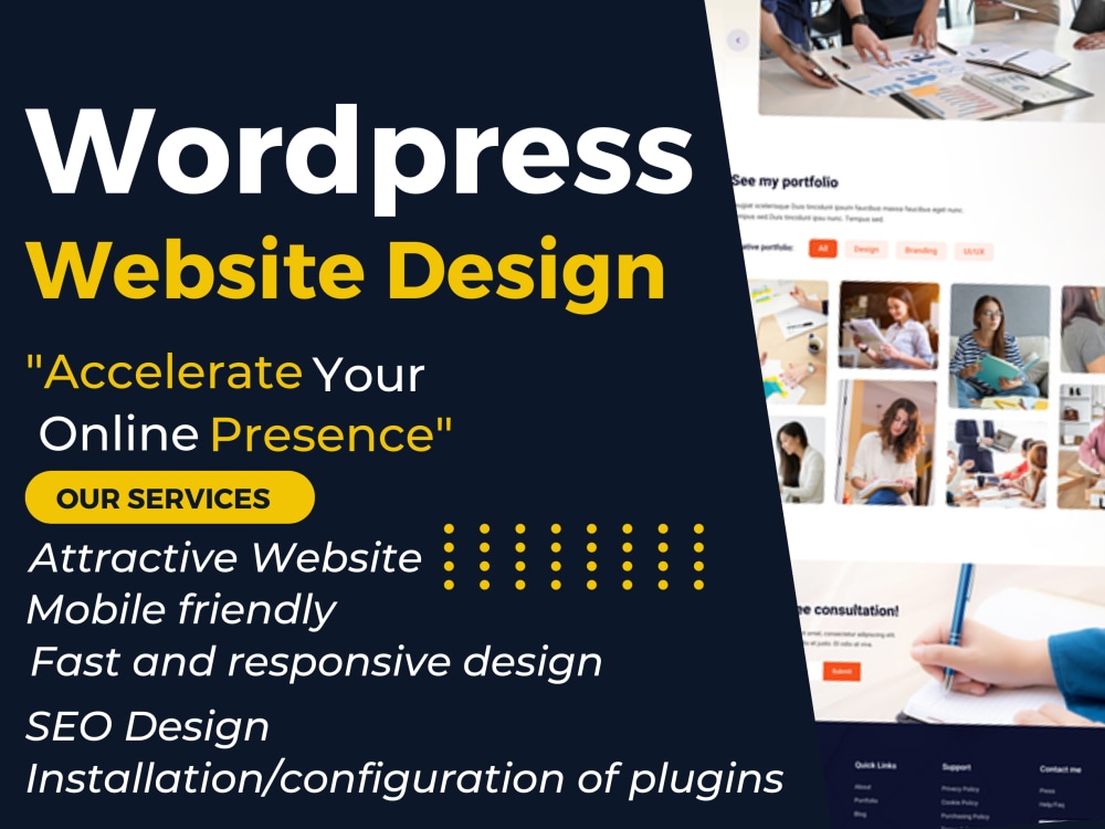 An attarctive and mobile friendly WordPress website design | Upwork