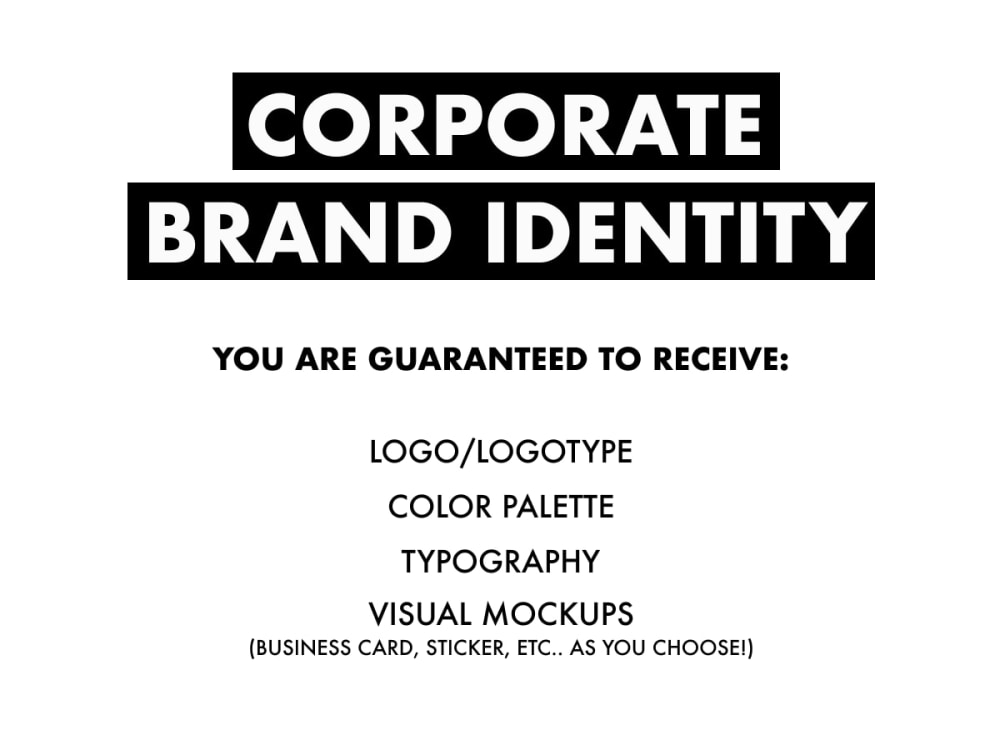 Corporate Brand Identity for Your Business | Upwork