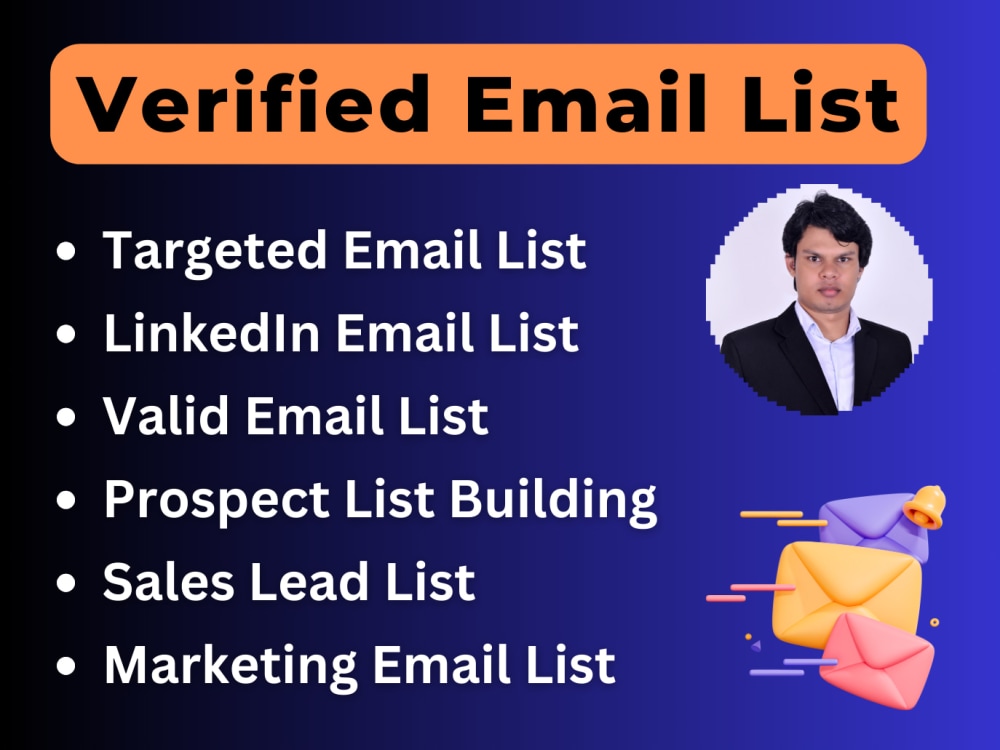 Verified Email List & Contact Information of Targeted Lead -Lead ...