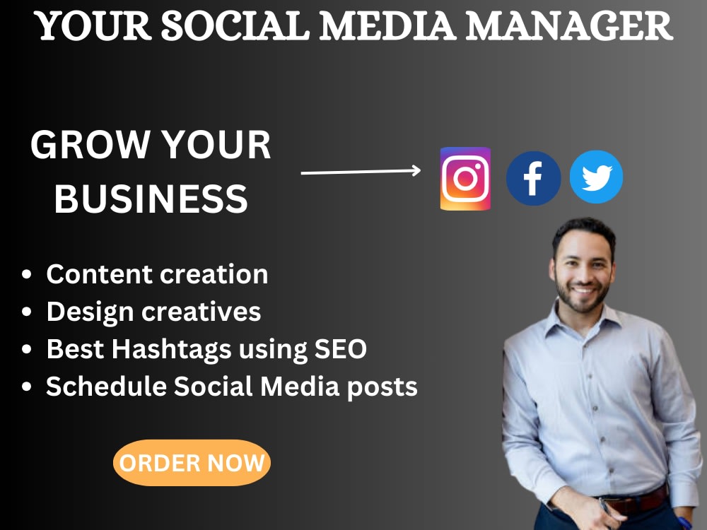 Content design creatives and schedule posts for your social media site ...