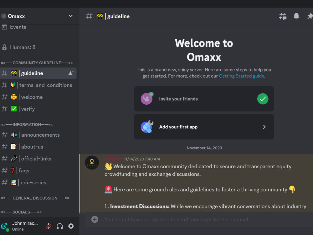 Discord Server Setup / Automation / Messages / Add-Ons for your project | Upwork