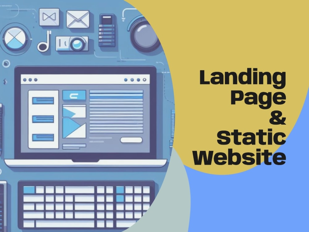 A web landing page or static website for your products or services ...