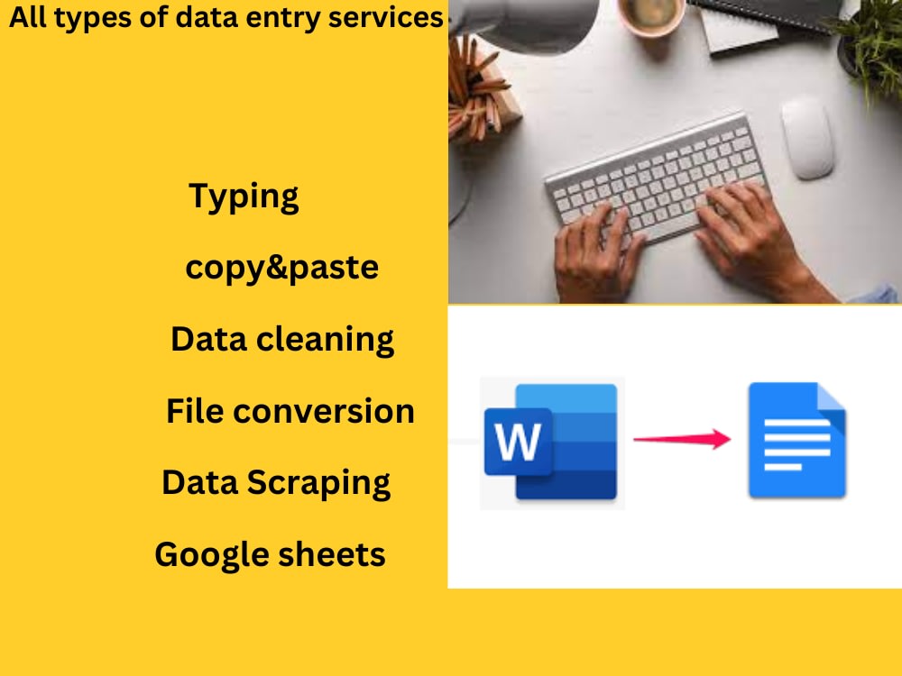 Data entry, typing, copy paste services | Upwork