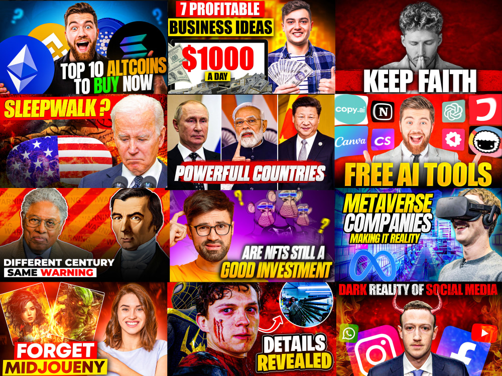 A high CTR youtube thumbnail | Upwork