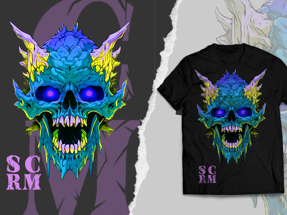 Custom cartoon t shirt design for merch and clothing design | Upwork