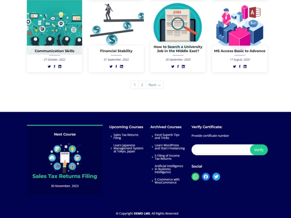 A WP Learning Management System For Online and Physical Classroom Training | Upwork