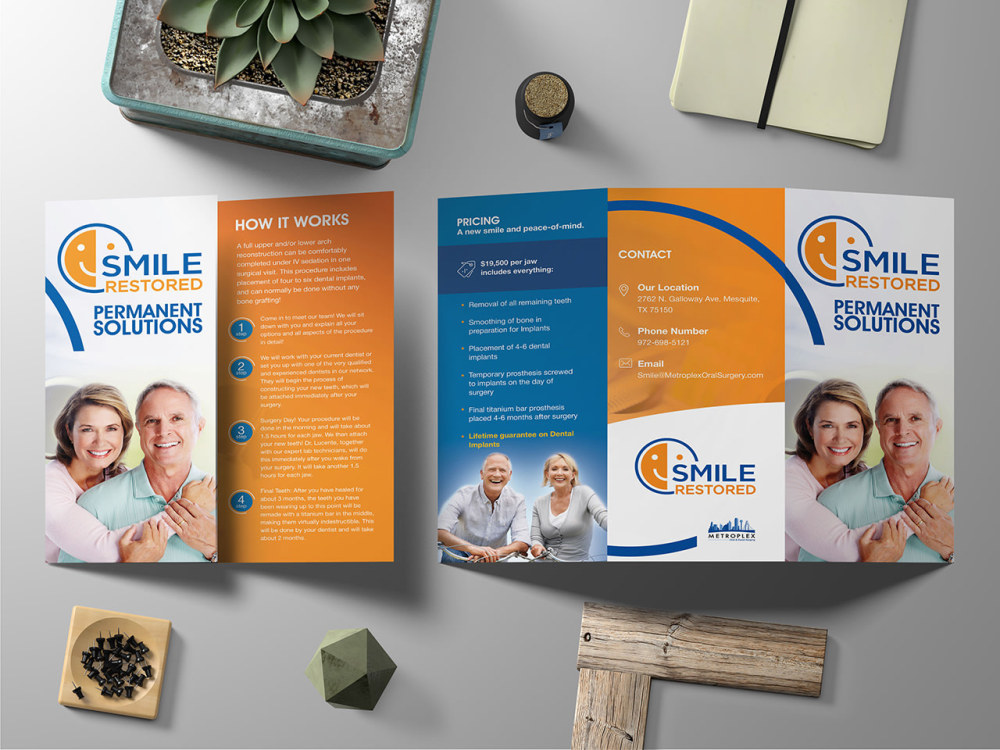 Custom unique print-ready brochure | Upwork