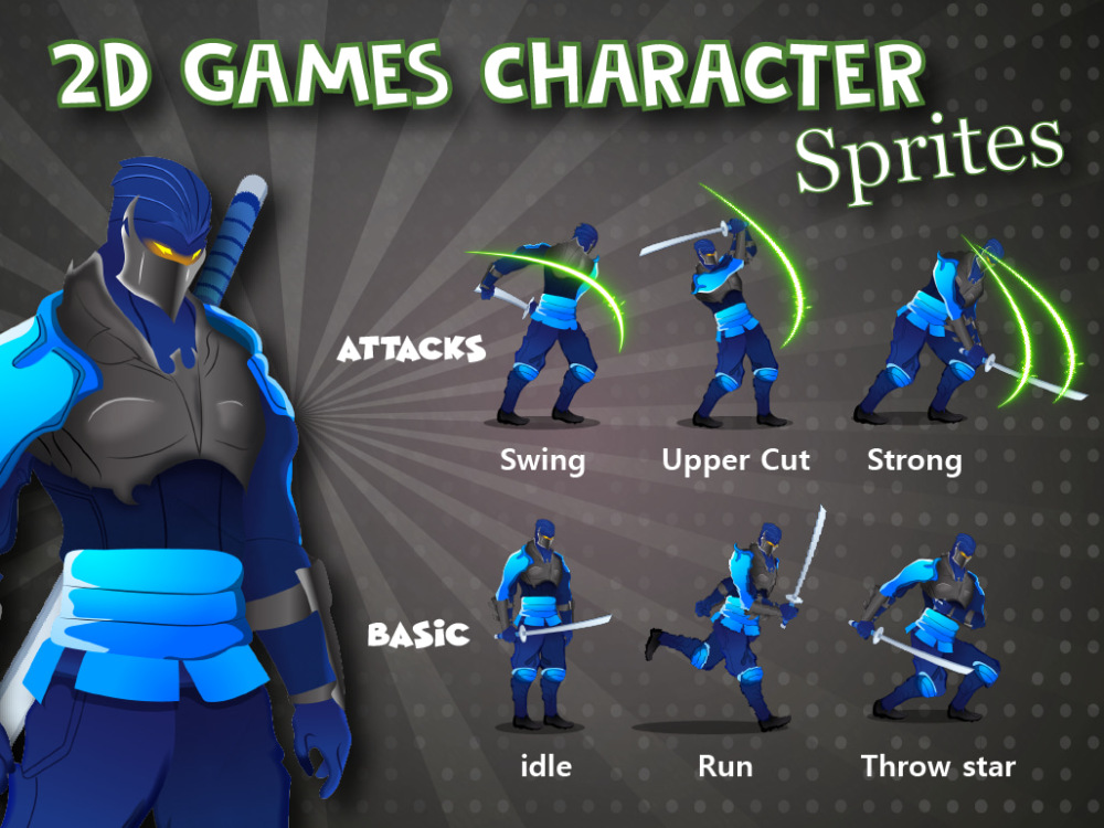 2D stunning game character and sprite sheet animations | Upwork