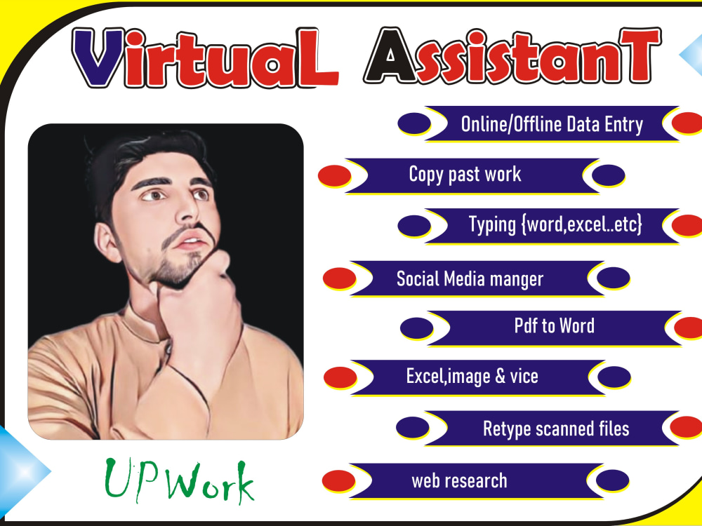 Be your virtual assistant for data entry, web research, copy paste, typing | Upwork