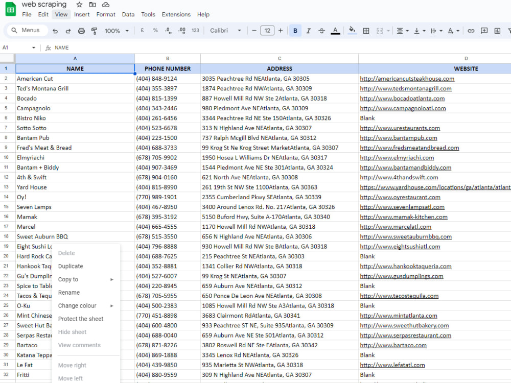 A data entry,copy paste,web scraping,email finder and typing job | Upwork